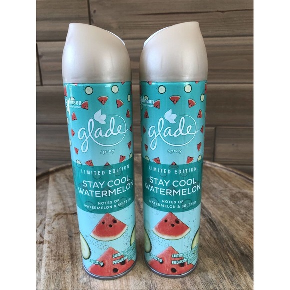 Glade | Other | 2 Pack Glade Air Freshener Spray Stay Cool Watermelon Spring Collection 222 ...